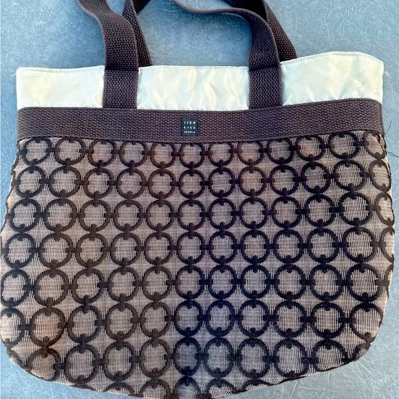 lisa lill studio | Bags | Brown And Cream Lisa Lill Studio Tote Bag ...
